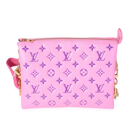 Louis Vuitton | Bags | Louis Vuitton Pink Purple Monogram Embossed ...